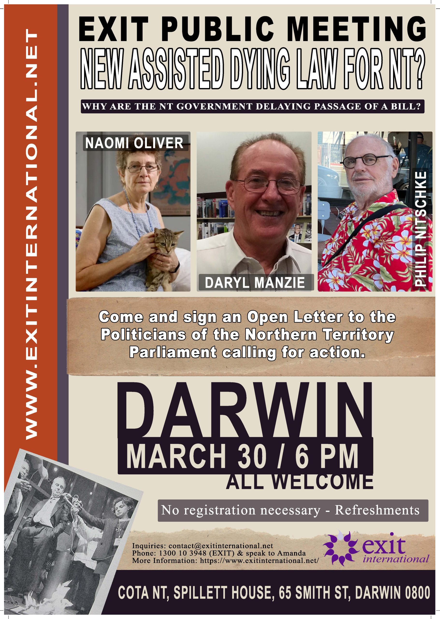 Exit International | Exit International Public Meeting to be held in Darwin